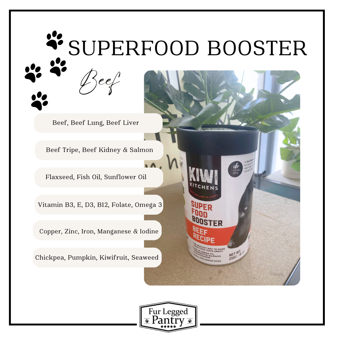 Kiwi Kitchen Super Food Booster Beef – Fur Legged Pantry
